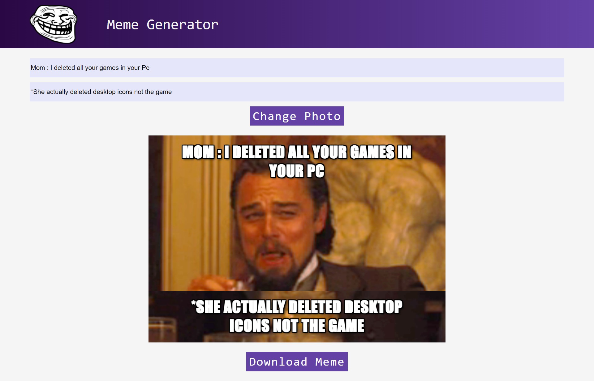GitHub Harshcoder690 MemeGenerator At Reactjample