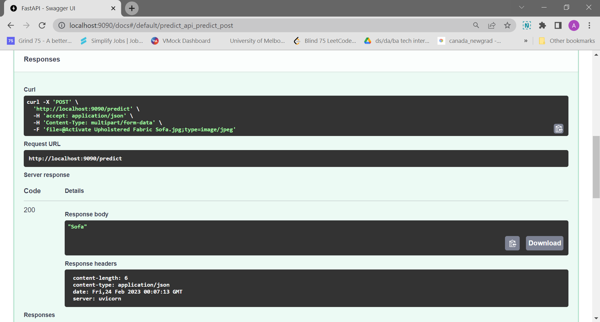 GitHub - AllisonXY/furniture-classification-API