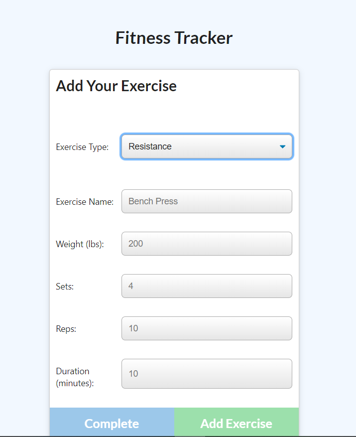 GitHub - Greg-Sam/fitness-tracker