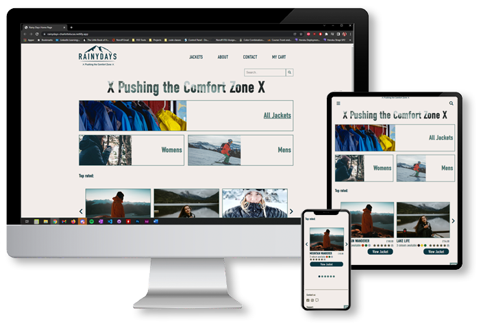 GitHub - InfiAest/RainyDays: ☔ Rainy Days is a cross course project for Noroff (2020-2021). E ...