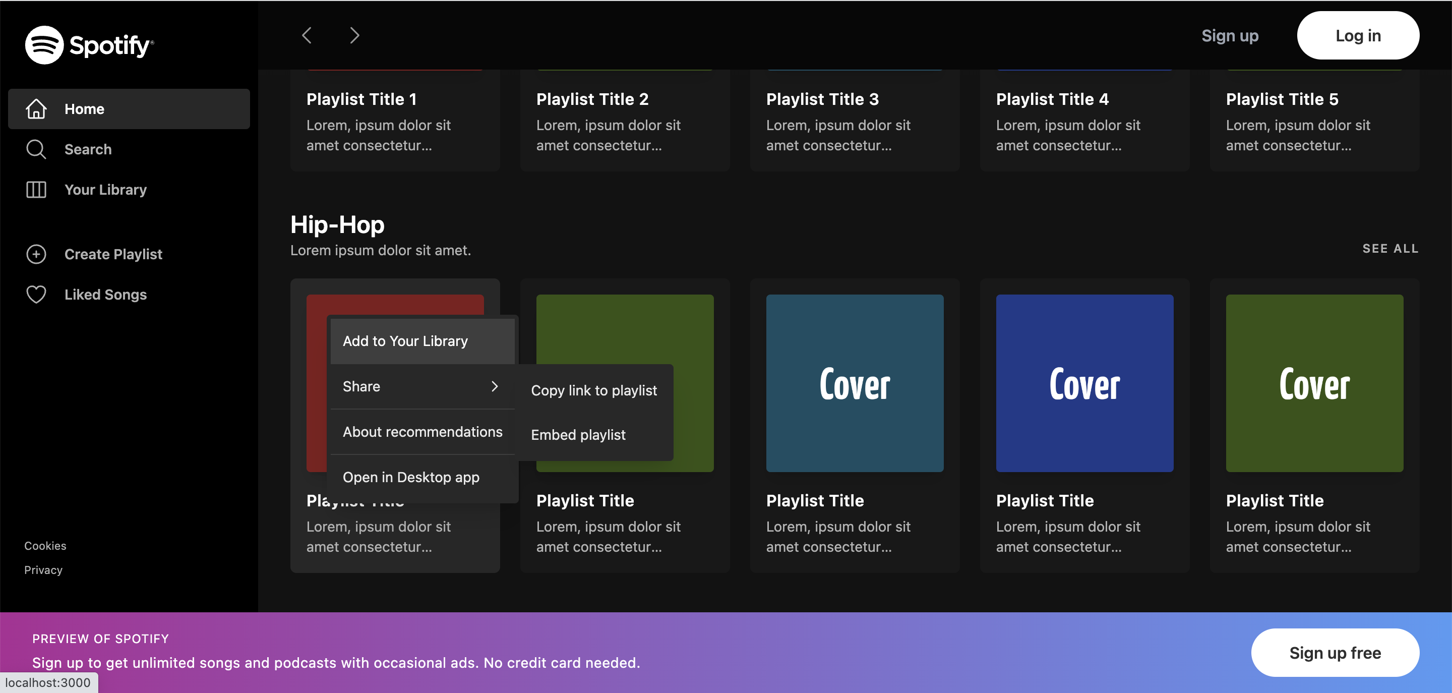 GitHub - geraxgera/spotify-copy-react