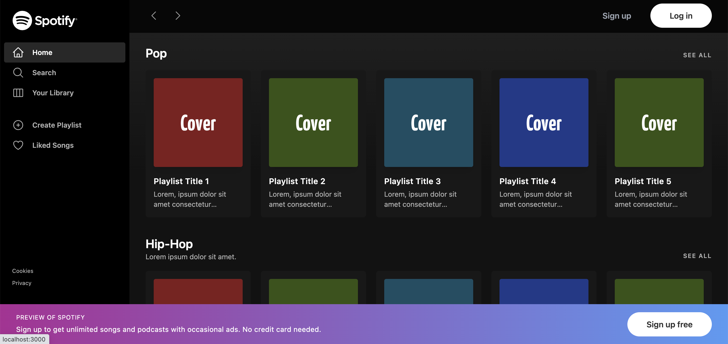 GitHub - geraxgera/spotify-copy-react