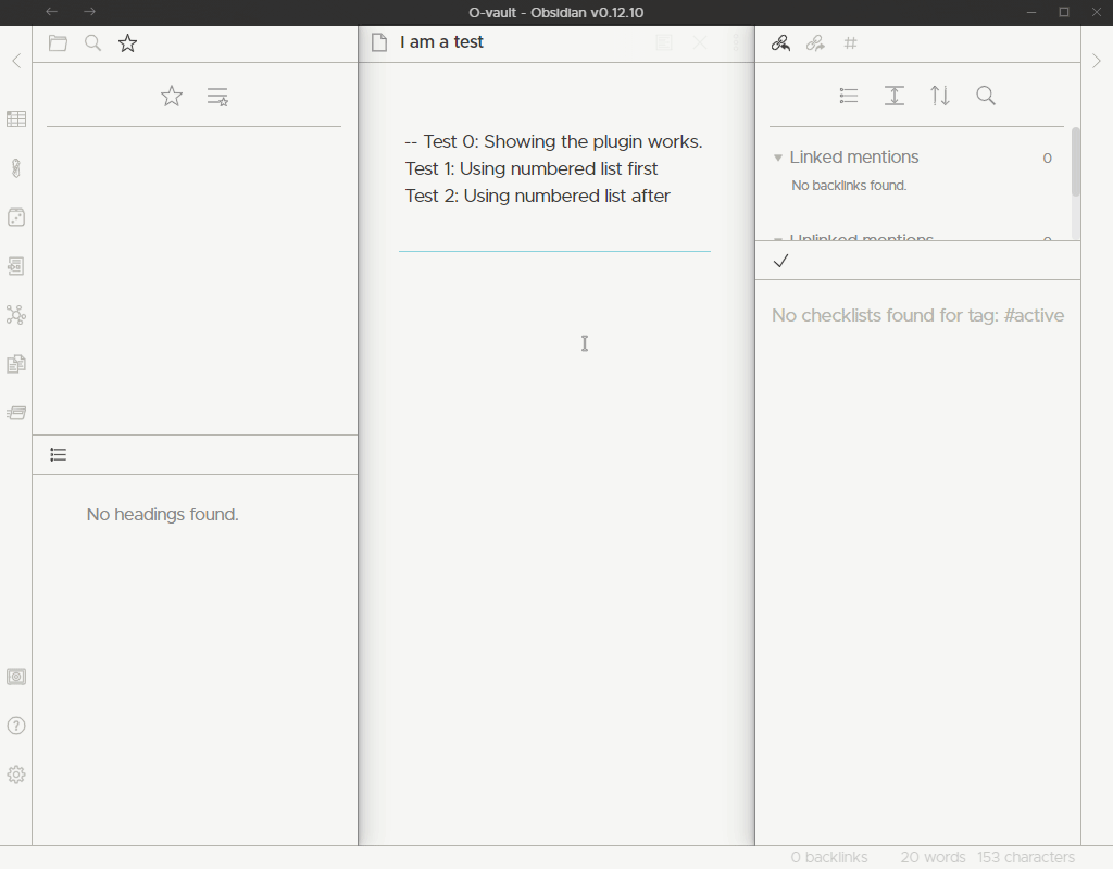 BUG: numbered cheklists. · Issue #71 · delashum/obsidian-checklist-plugin · GitHub