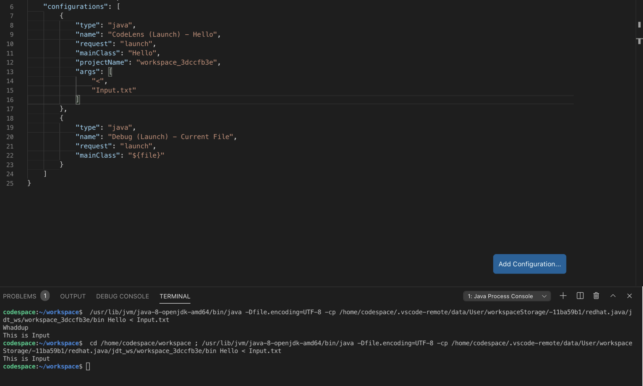 Java input redirection from file not working · Issue #1713 · gitpod-io ...