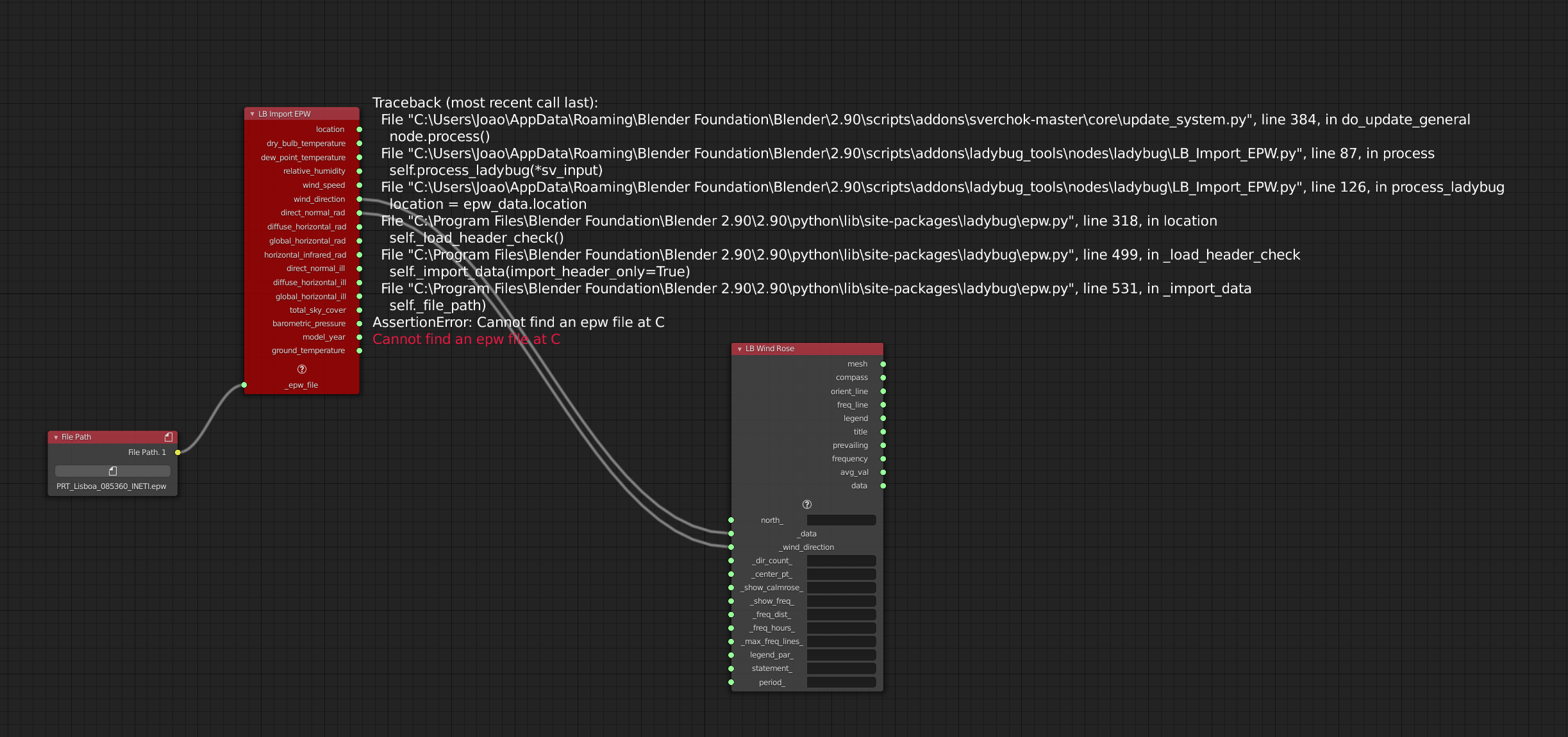 Issue with File Path + LB Import EPW · Issue #24 · ladybug-tools ...