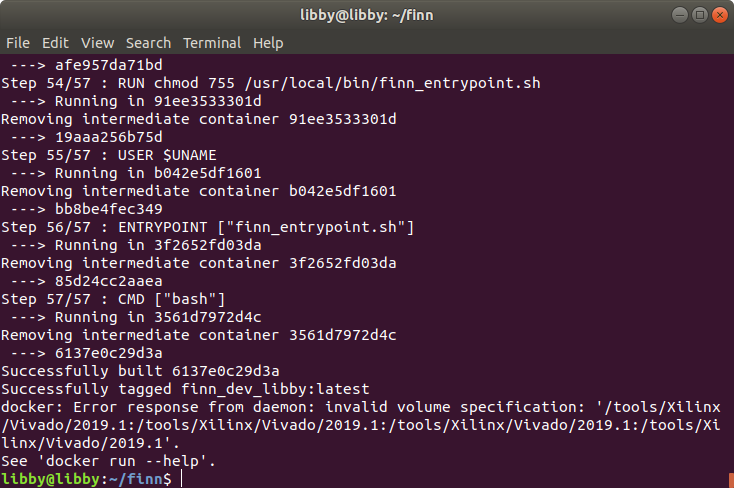 Invalid volume specification · Issue #229 · Xilinx/finn · GitHub