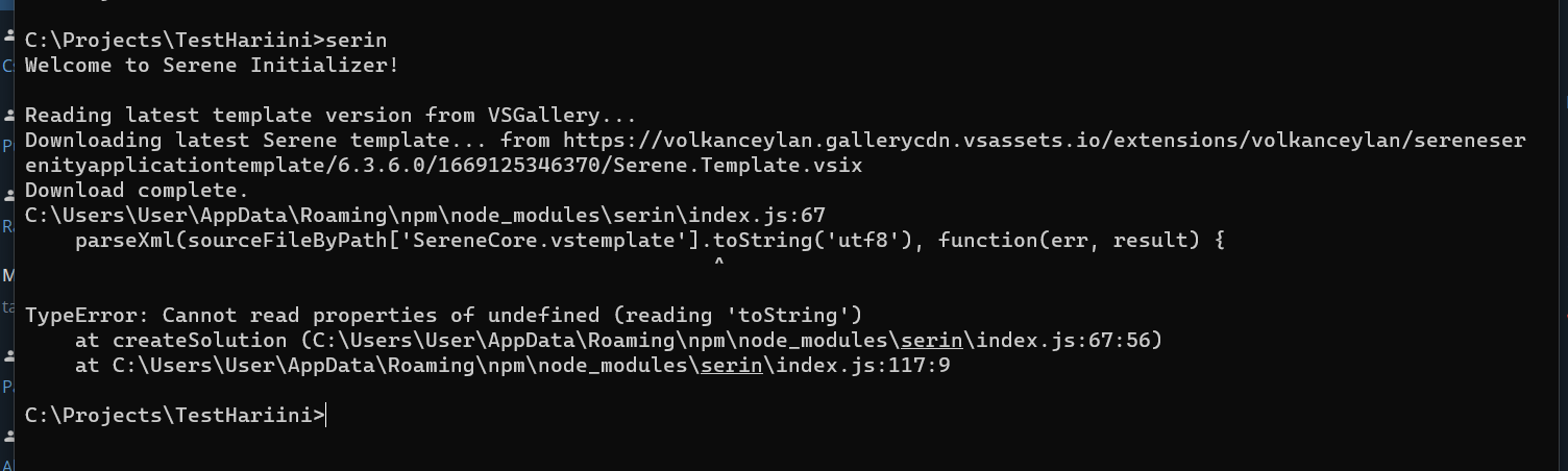 Error Create Project Using Serin · serenity-is · Discussion #6590 · GitHub