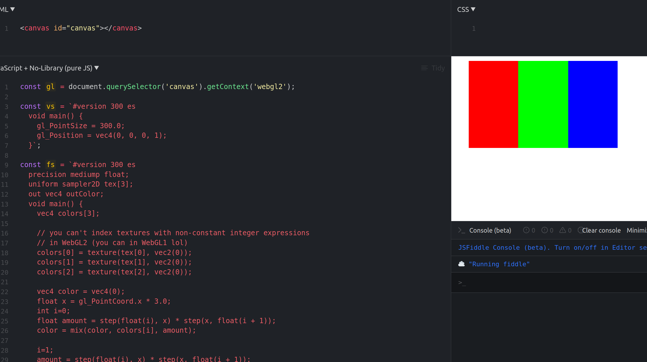 unexpected result after a for loop in a shader · Issue #3544 · KhronosGroup/WebGL · GitHub