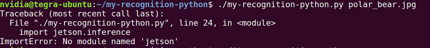 ImportError:No module named 'jetson' · Issue #813 · dusty-nv/jetson-inference · GitHub