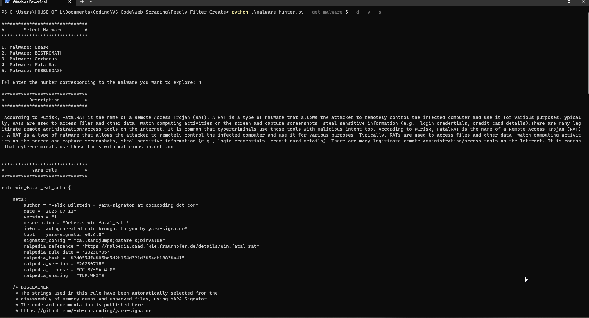 GitHub - AlbertL7/The-PoorMans-Cyber-Threat-Feed: automatically scrape ...