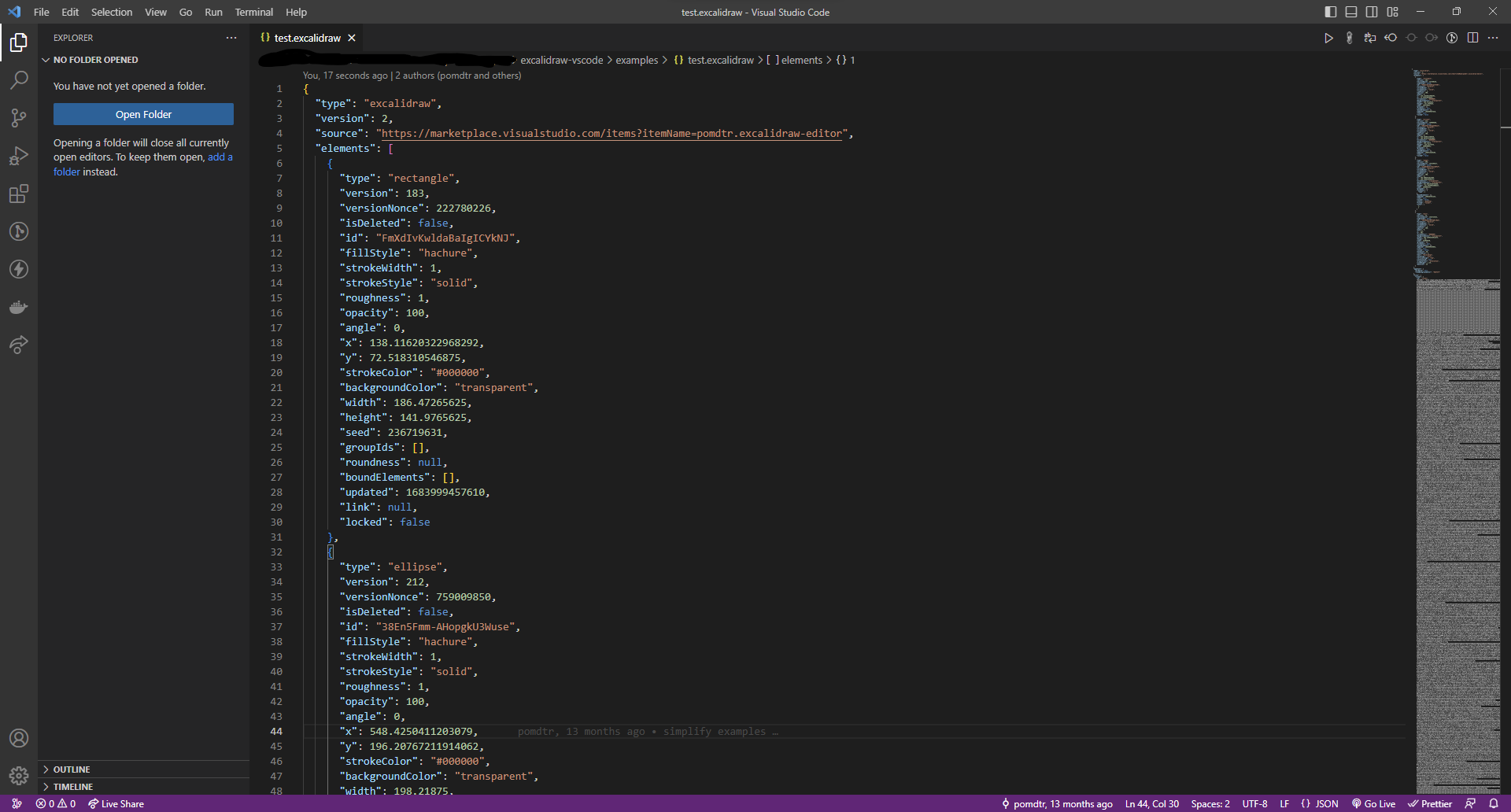 [excalidraw] files opening as JSON document · Issue #89 · excalidraw/excalidraw-vscode · GitHub
