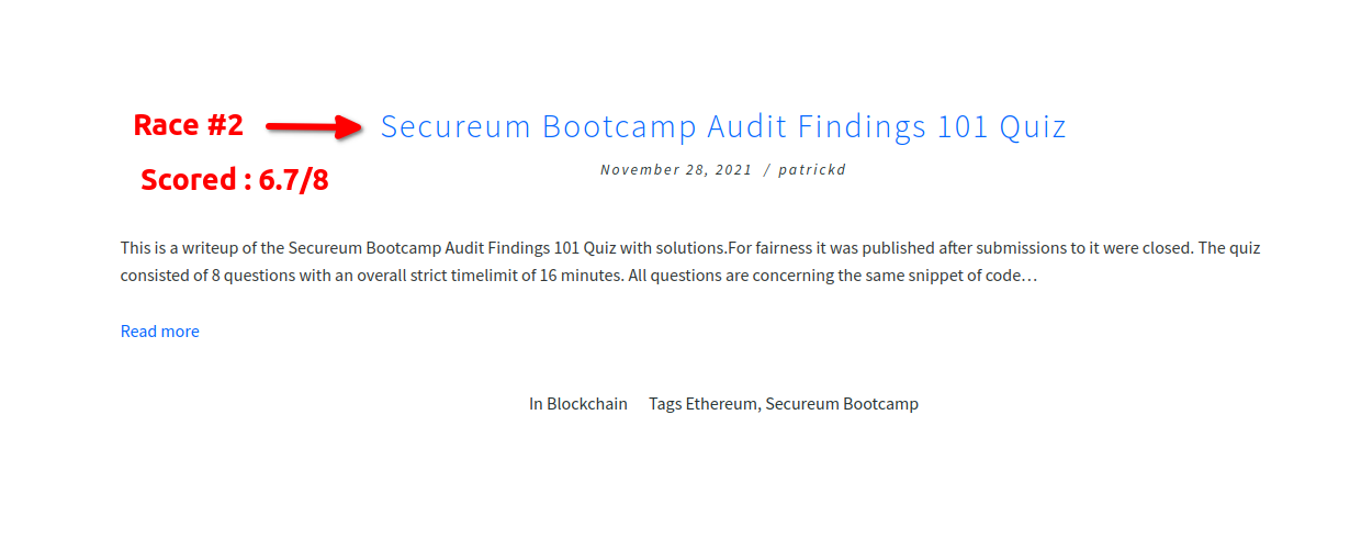 GitHub - 0xumarkhatab/Secureum-Races