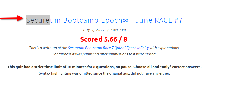 GitHub - 0xumarkhatab/Secureum-Races