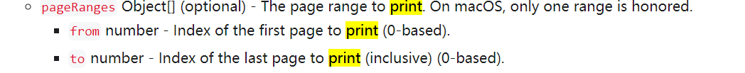 [Bug]: Print Option "PageRanges" Not Work · Issue #35446 · electron/electron · GitHub