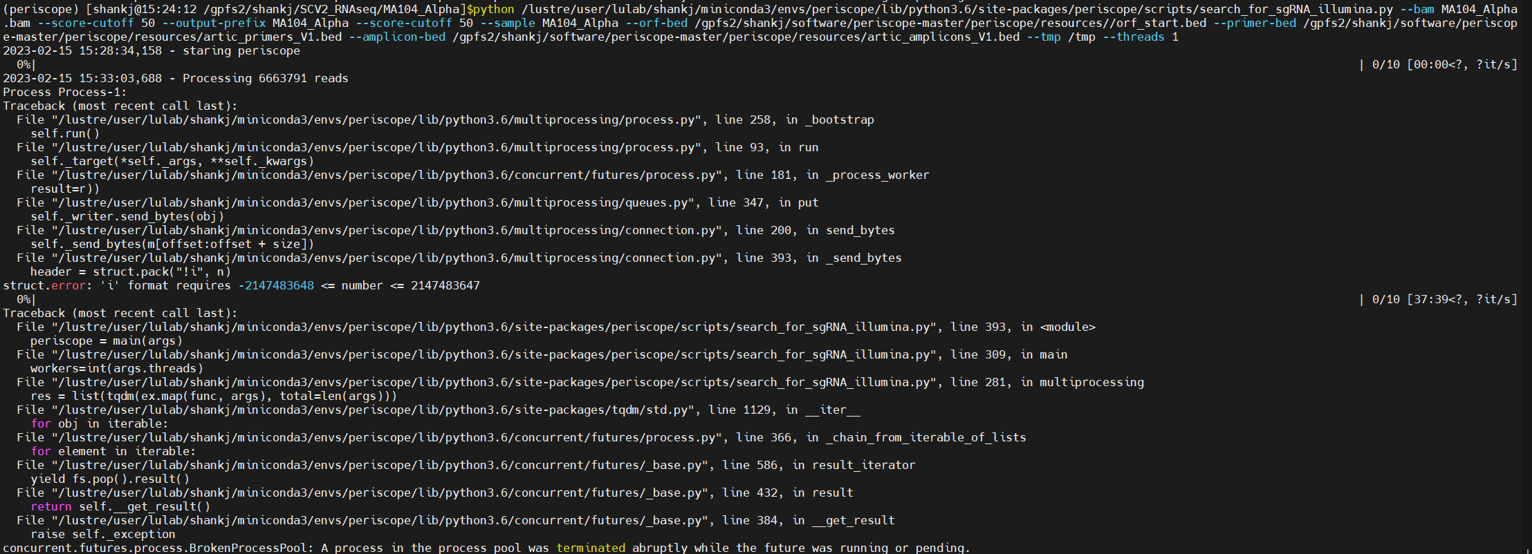 error line 16 in search_for_sgRNA_illumina.py · Issue #47 · sheffield-bioinformatics-core ...