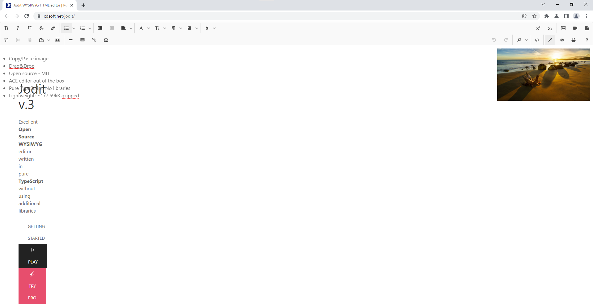 Full size is not working event for official demo page · Issue #753 · xdan/jodit · GitHub