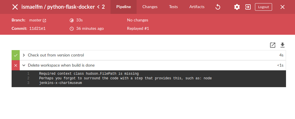 Pipeline Fails When Creating Quickstart Or Import Project · Issue 2516 · Jenkins Xjx · Github
