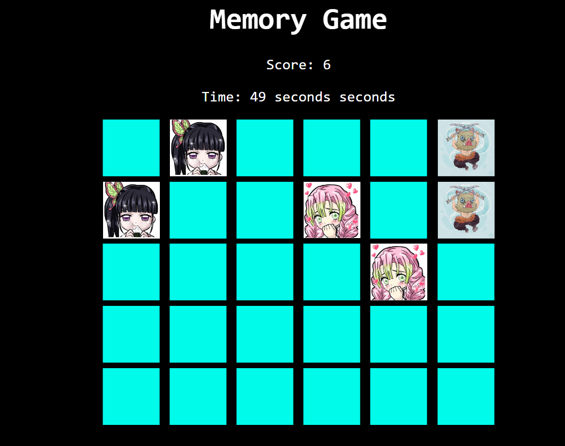 Add Demon Slayer Memory Game · Issue #480 · DhanushNehru/Ultimate-Web-Development-Resources · GitHub