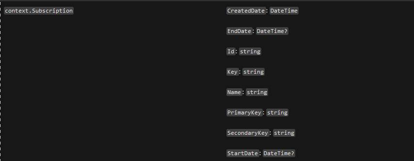 Policy Subscription Attributes And Portal Subscription Field Names Do