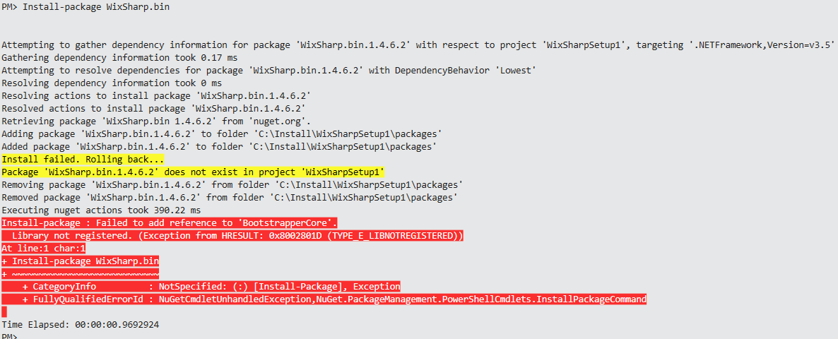 Unable to install WixSharp package in VS2017 :( · Issue #104 · oleg-shilo/wixsharp · GitHub