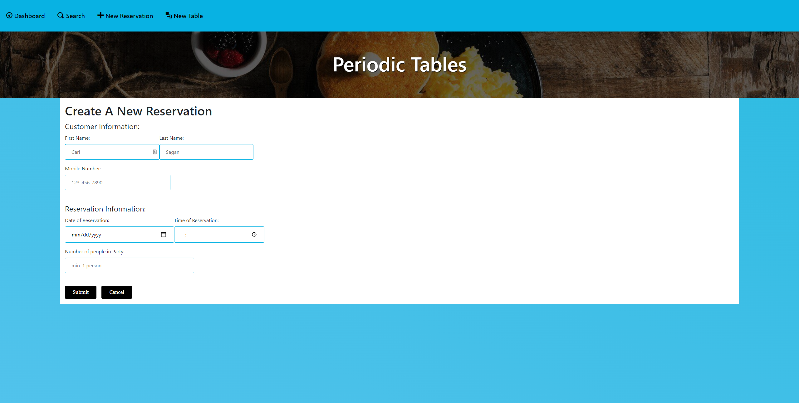 GitHub - MatthewGammon/Restaurant-Reservation-Capstone: Thinkful final ...