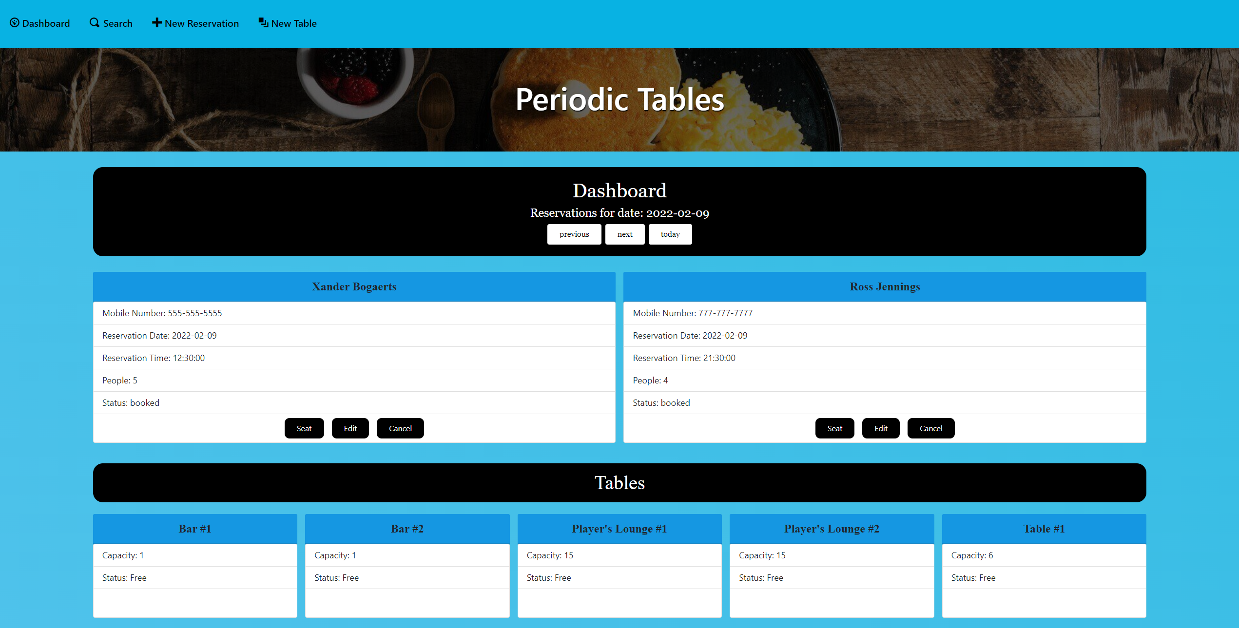 GitHub - MatthewGammon/Restaurant-Reservation-Capstone: Thinkful final capstone project: Quick ...