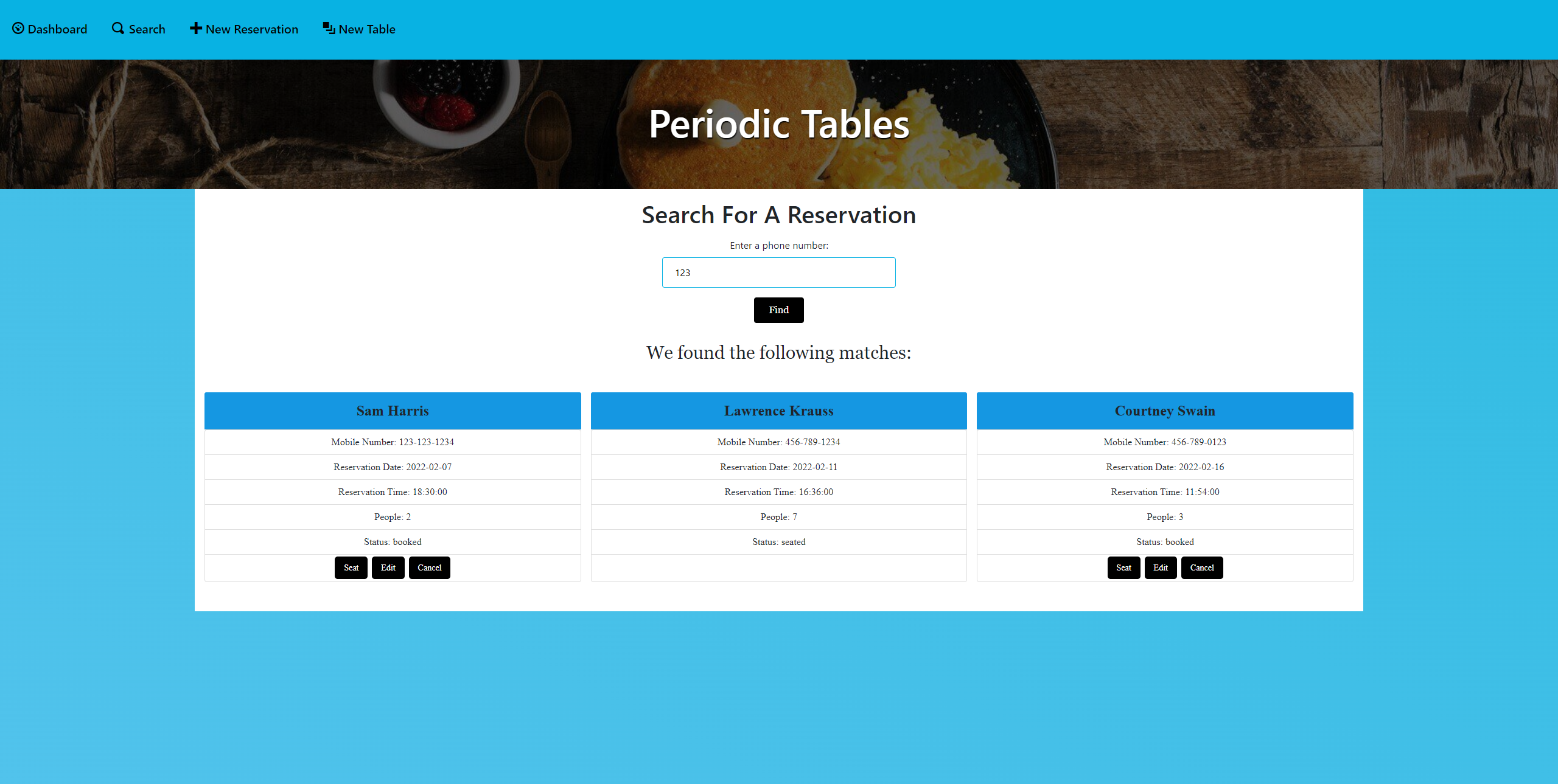 GitHub - MatthewGammon/Restaurant-Reservation-Capstone: Thinkful final capstone project: Quick ...