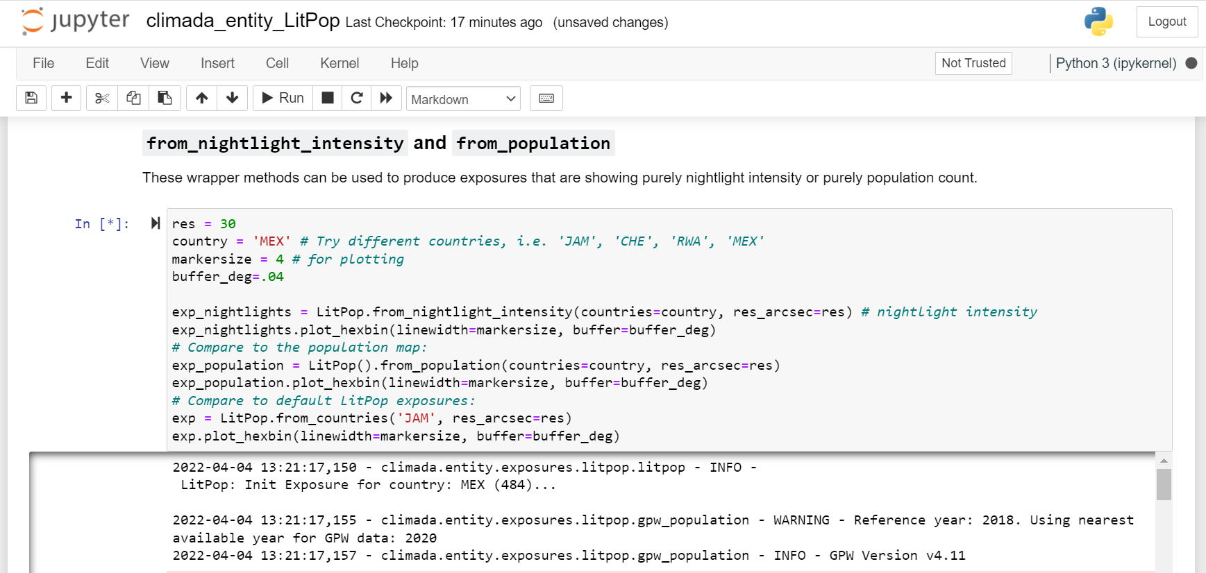 Repeated FutureWarning and no output in the 5. block of the Litpop tutorial · Issue #402 ...