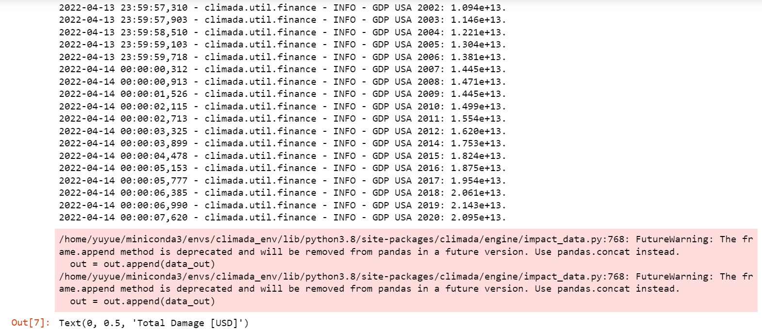 A future warning in the impact_data tutorial · Issue #423 · CLIMADA-project/climada_python · GitHub