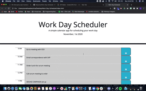 GitHub - ifeasome/Work-Day-Scheduler