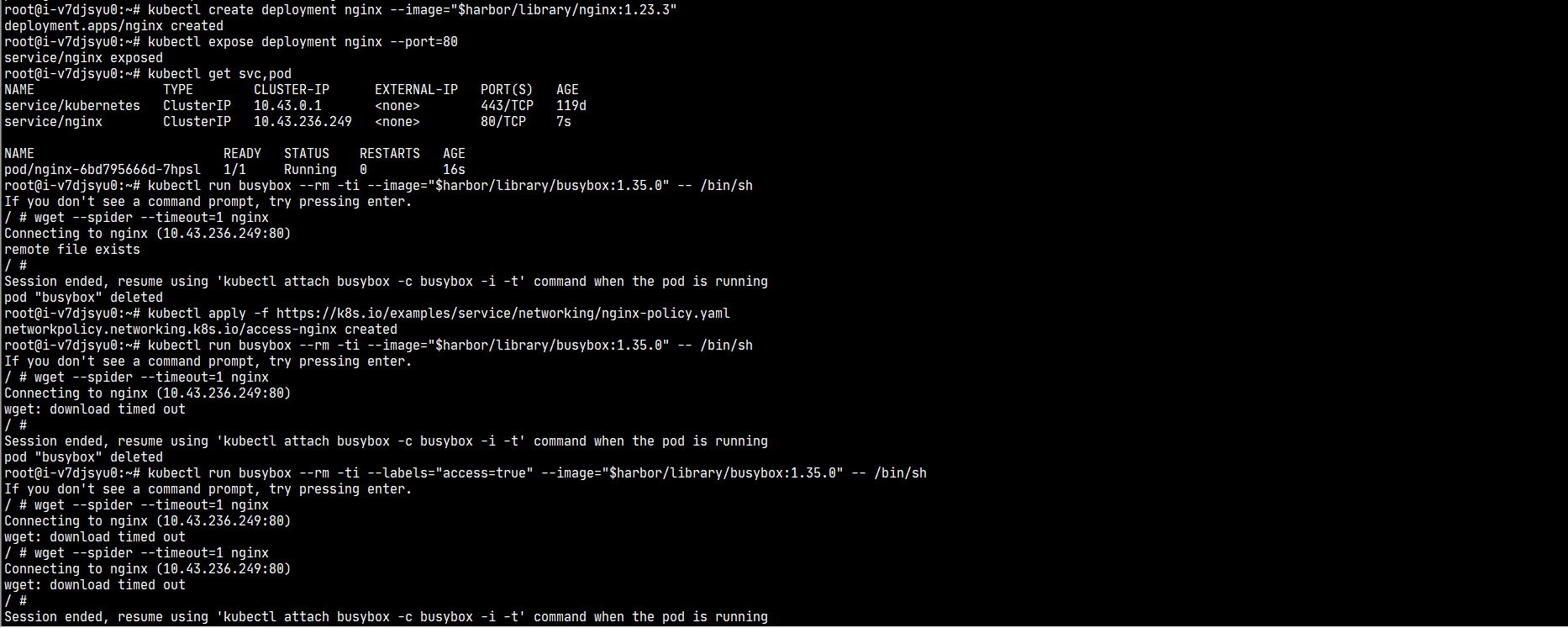 According To The Kubernetes Official Demo Test Network Strategy Failed · Issue 7362