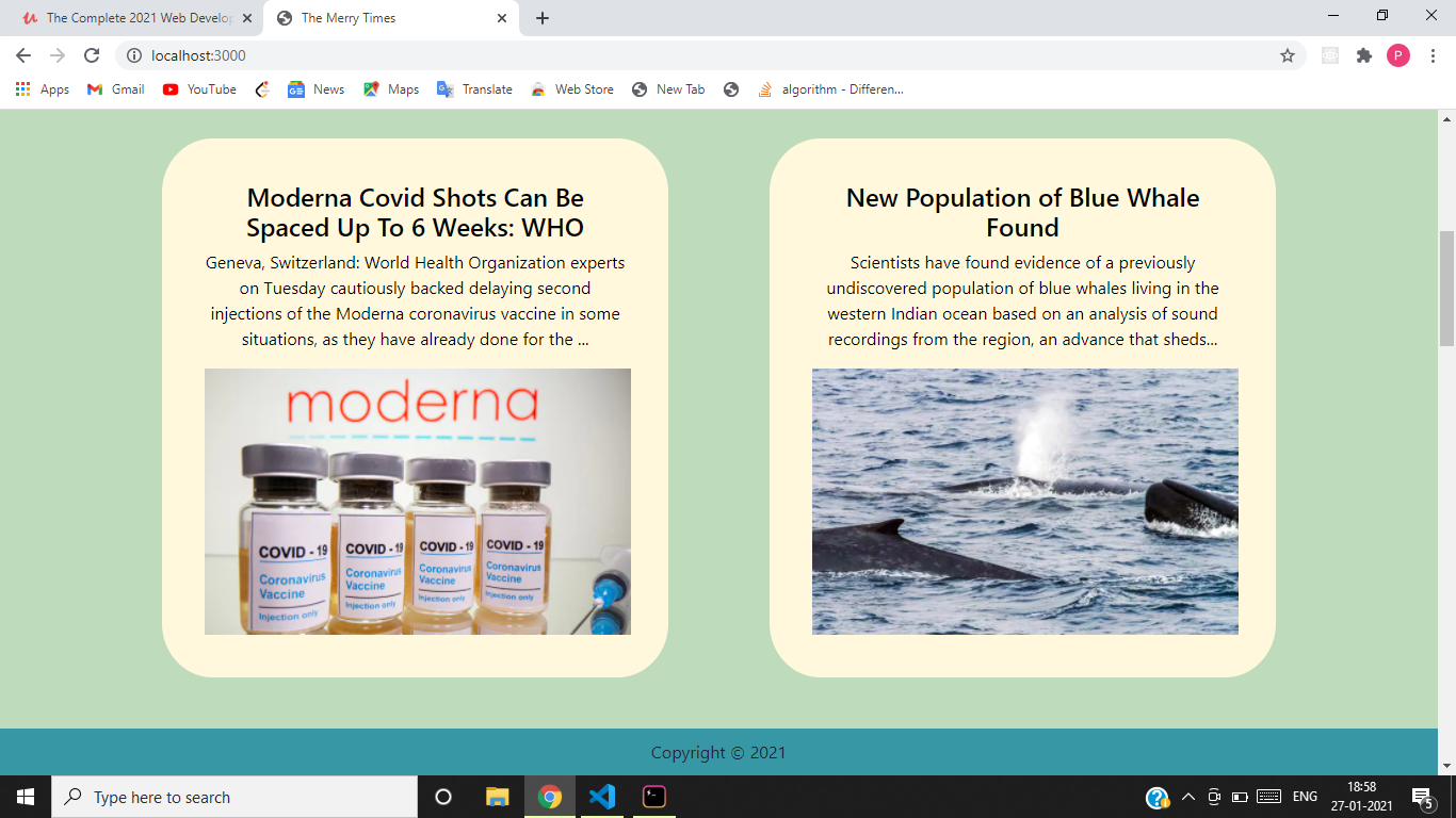 GitHub - PrateekshaTiwari/The-Merry-Times: A positive news website for ...