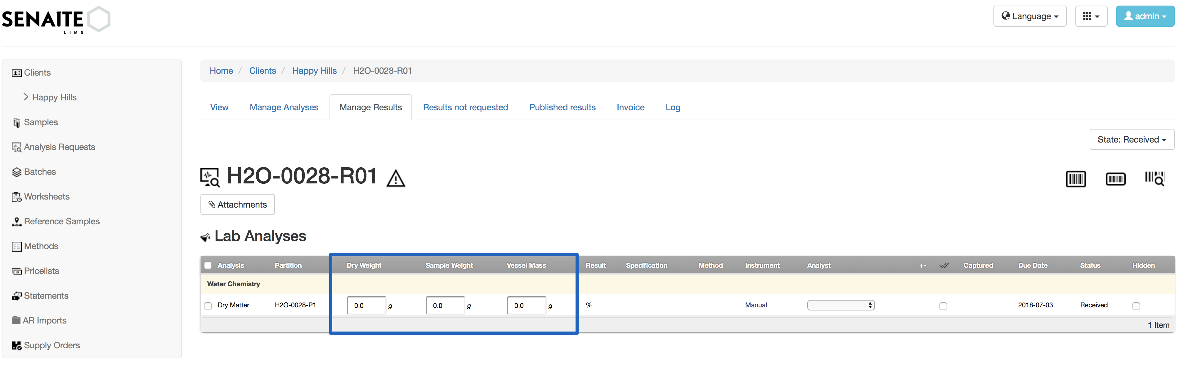Order of Interim Fields not maintained on ARs. Rebuilding Dry Matter results · Issue #888 ...
