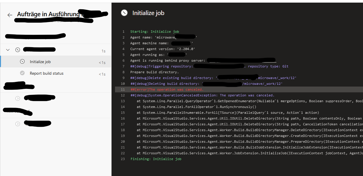 "Value cannot be null. (Parameter 'ContainerId')" and auto-updating agends causes disruption ...