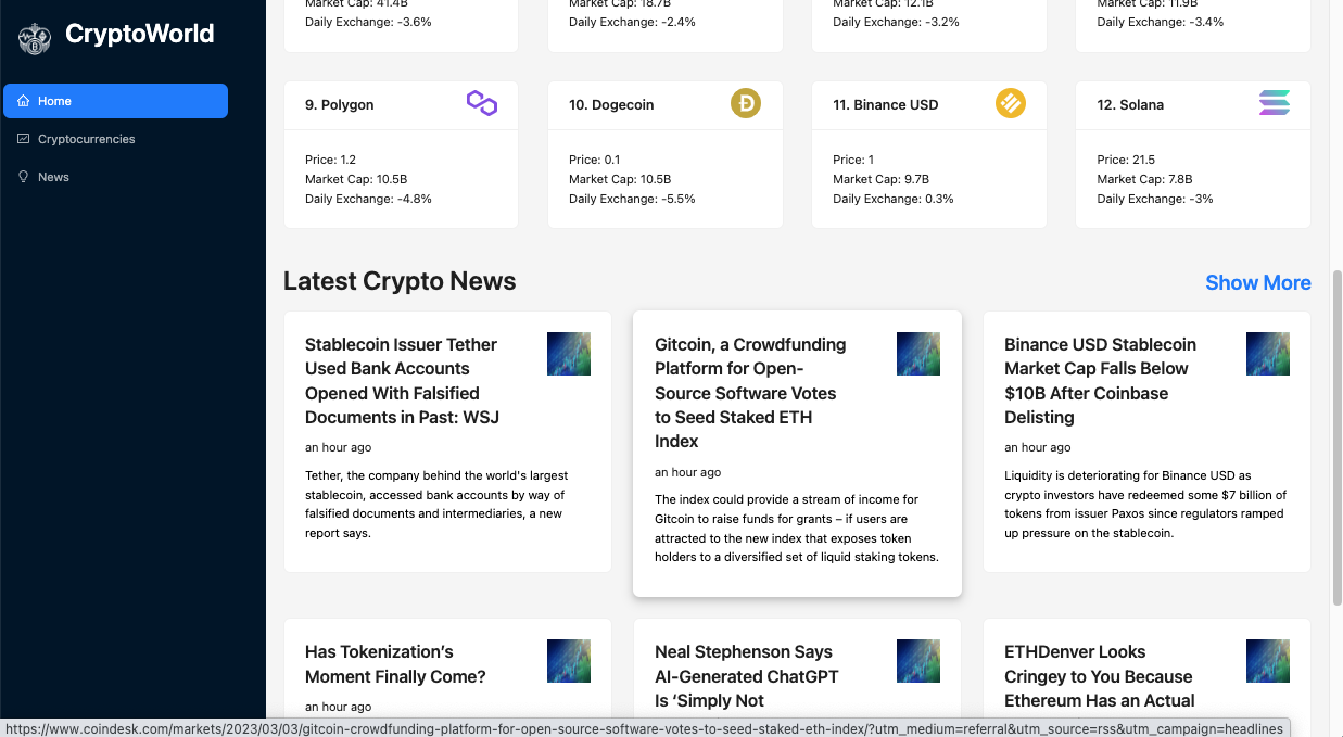 GitHub - GruberI/crypto-world