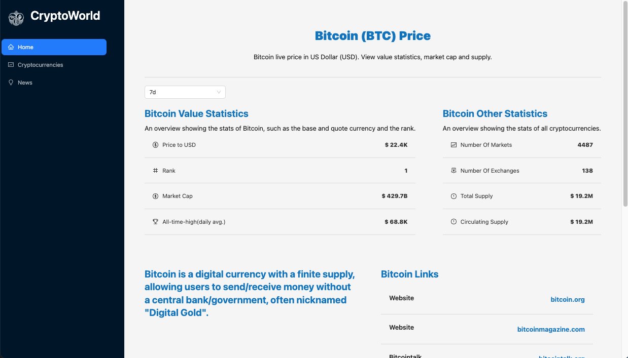 GitHub - GruberI/crypto-world
