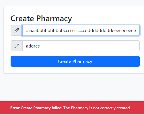 El largo máximo del nombre de una farmacia debe ser 50 caracteres y permite 49 · Issue #11 ...