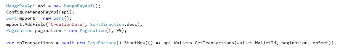 GetTransactions() will return an exception · Issue #116 · Mangopay/mangopay2-net-sdk · GitHub