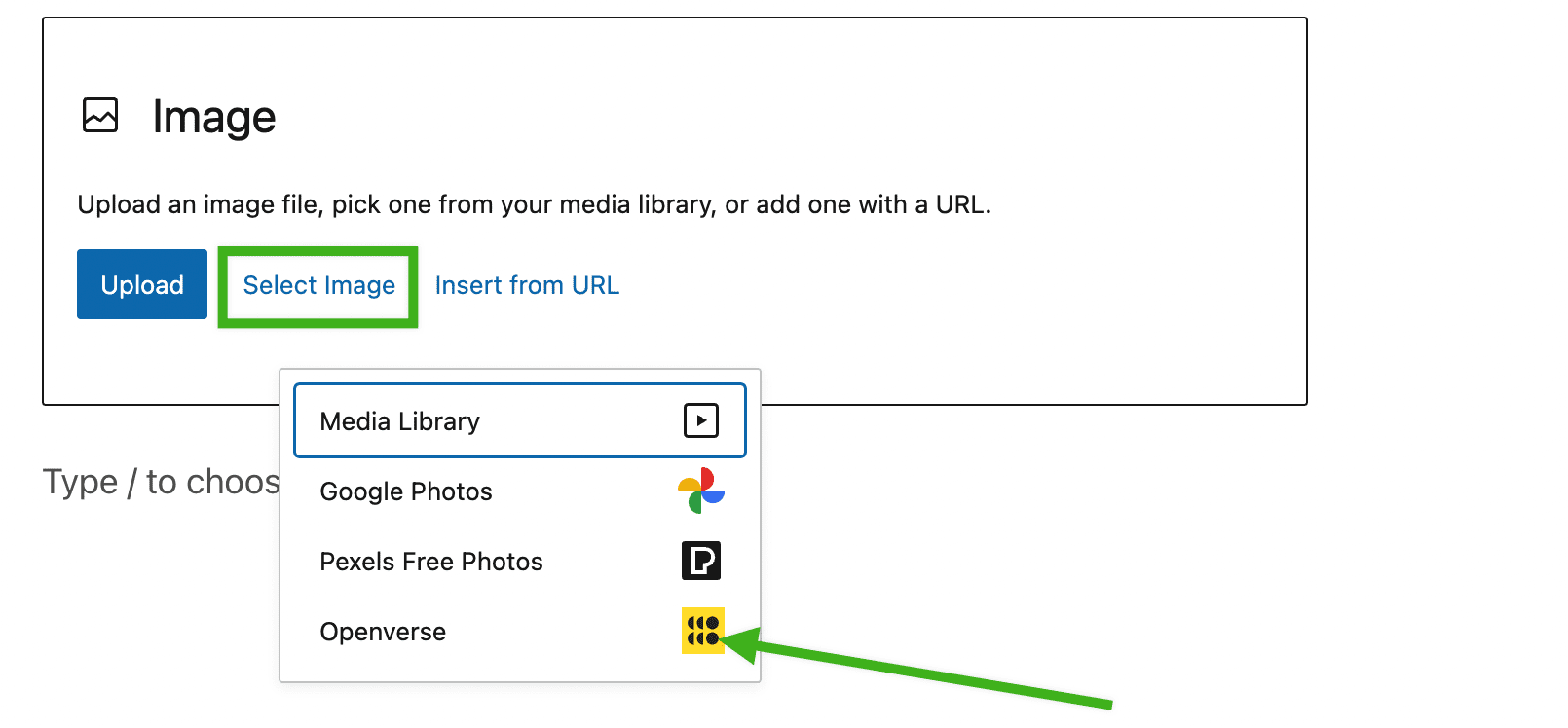 Media Inserter: Openverse Integration · Issue #47314 · WordPress/gutenberg · GitHub