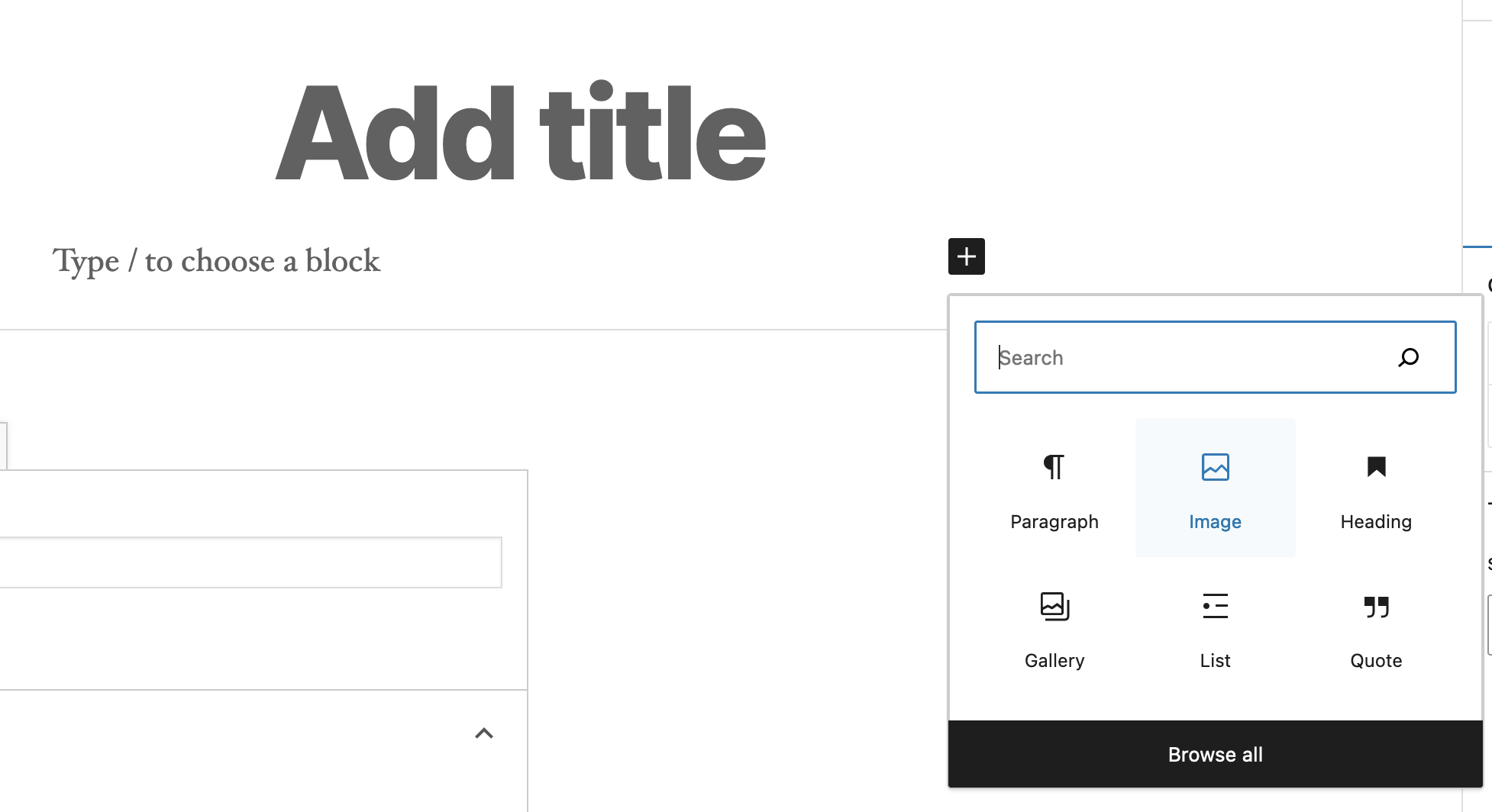 Inserter Not Available From Main Panel 'Add Block' Button · Issue #47659 · WordPress/gutenberg ...