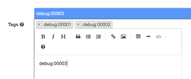 Adding a new tag(s) in product, with Markdown field, falls in a duplication of the existing ...