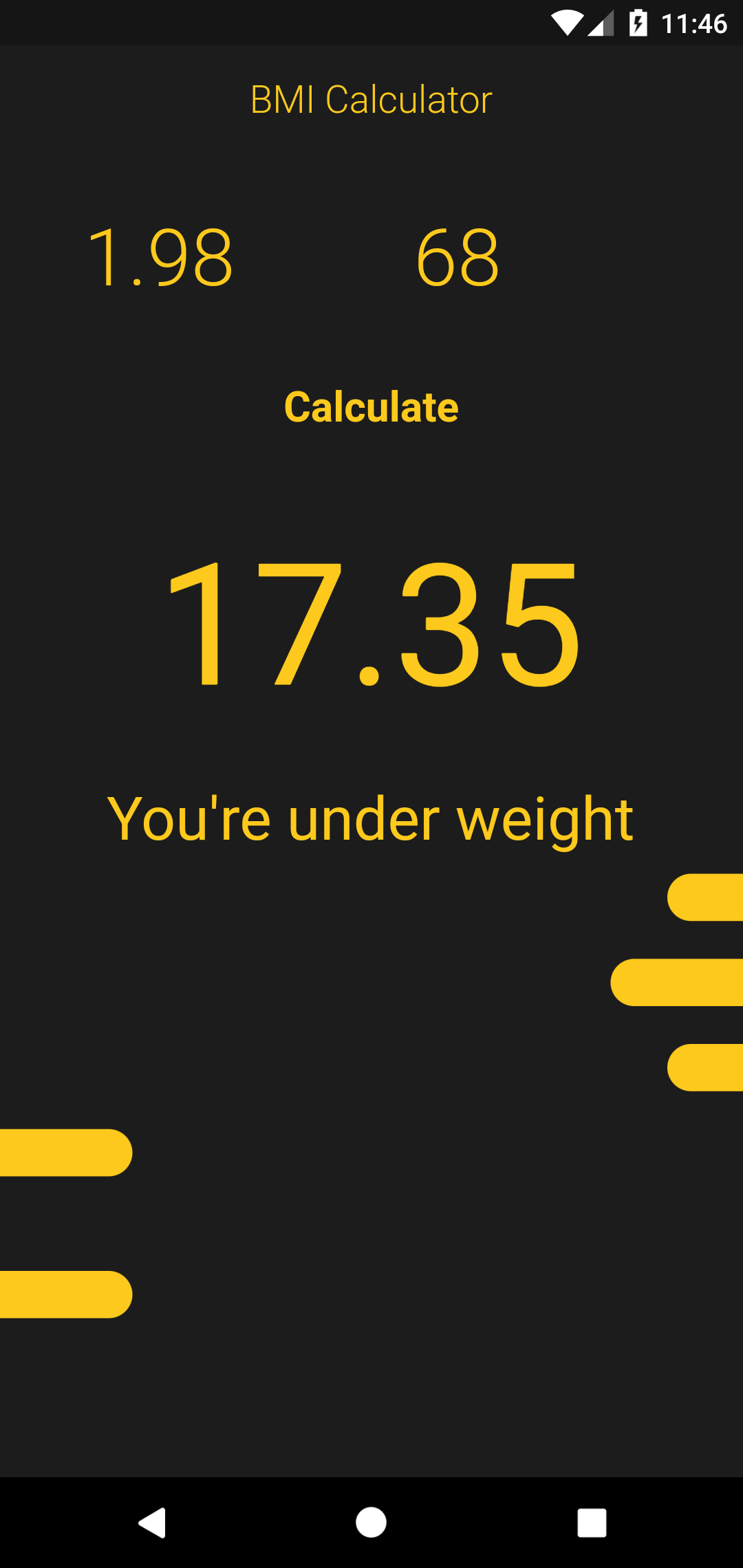 GitHub - rasandilikshana/BMI-Calculator: This is my First Flutter Project.