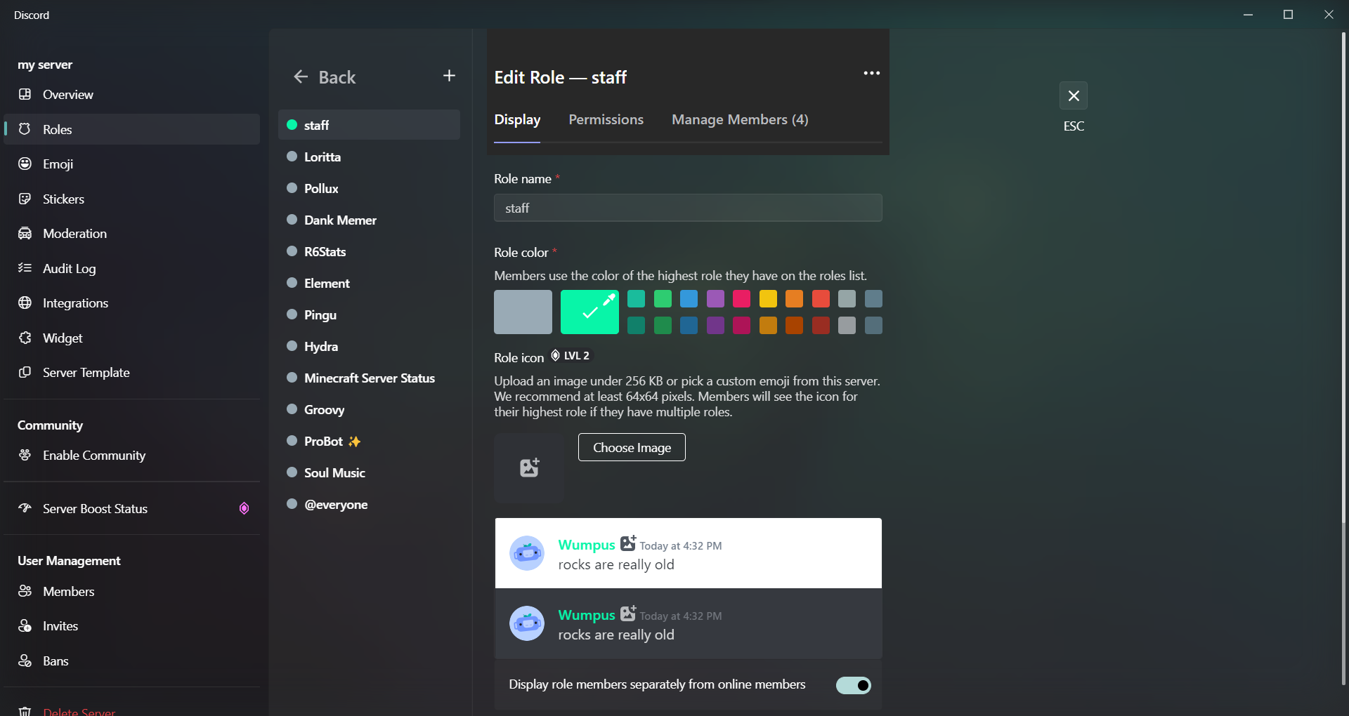 roles configuration menu header doens't have transperancy · Issue #102 · TakosThings/Fluent ...