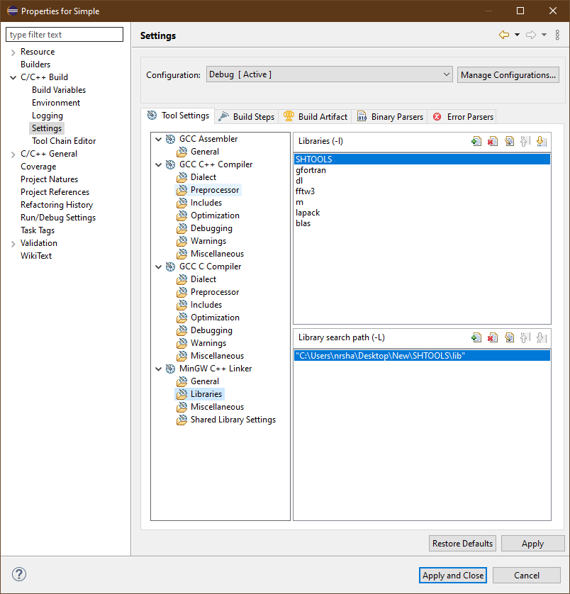 Compiling SHTOOLS for use with Visual Studio 2019, Intel Compilers ...