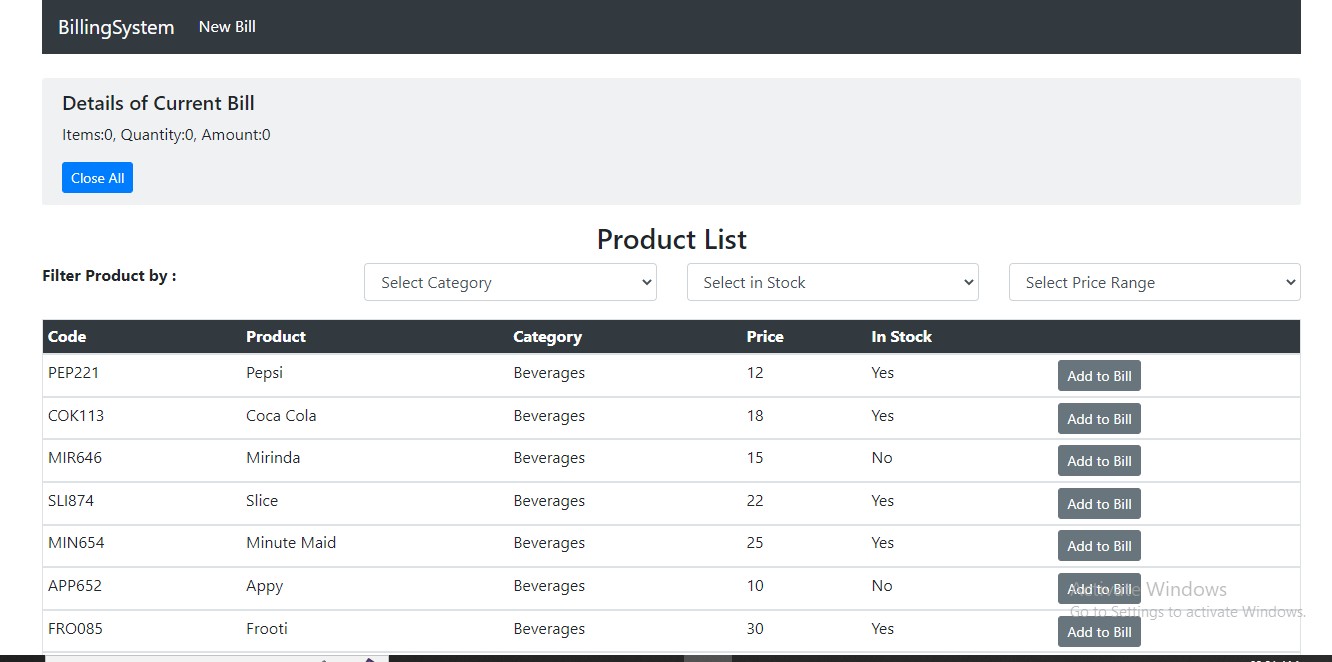 GitHub - ankitkumar734ac/BillingSystem