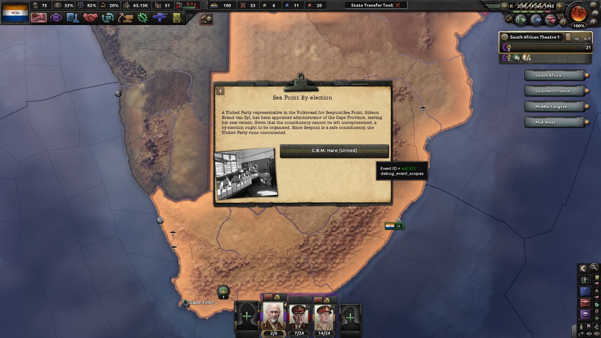 SAF - United Party representative elected years after the union broke ...