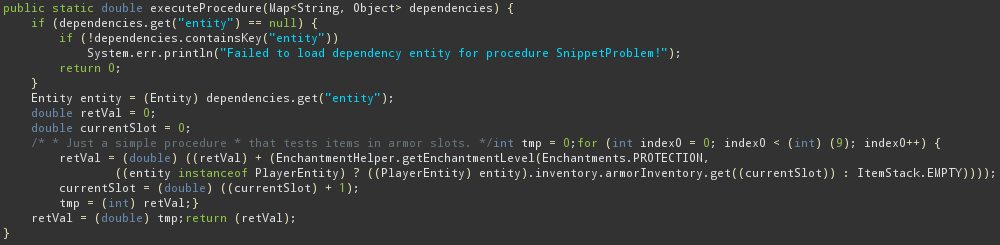 "Custom code snippet" procedure block bug · Issue #385 · MCreator/MCreator · GitHub