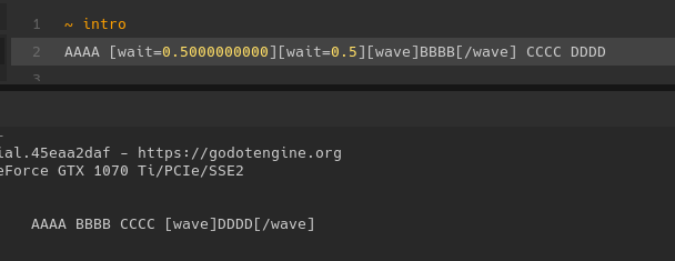 BBCode is Not Correctly Re-Added When Using GDM's Markup · Issue #43 · nathanhoad/godot_dialogue ...