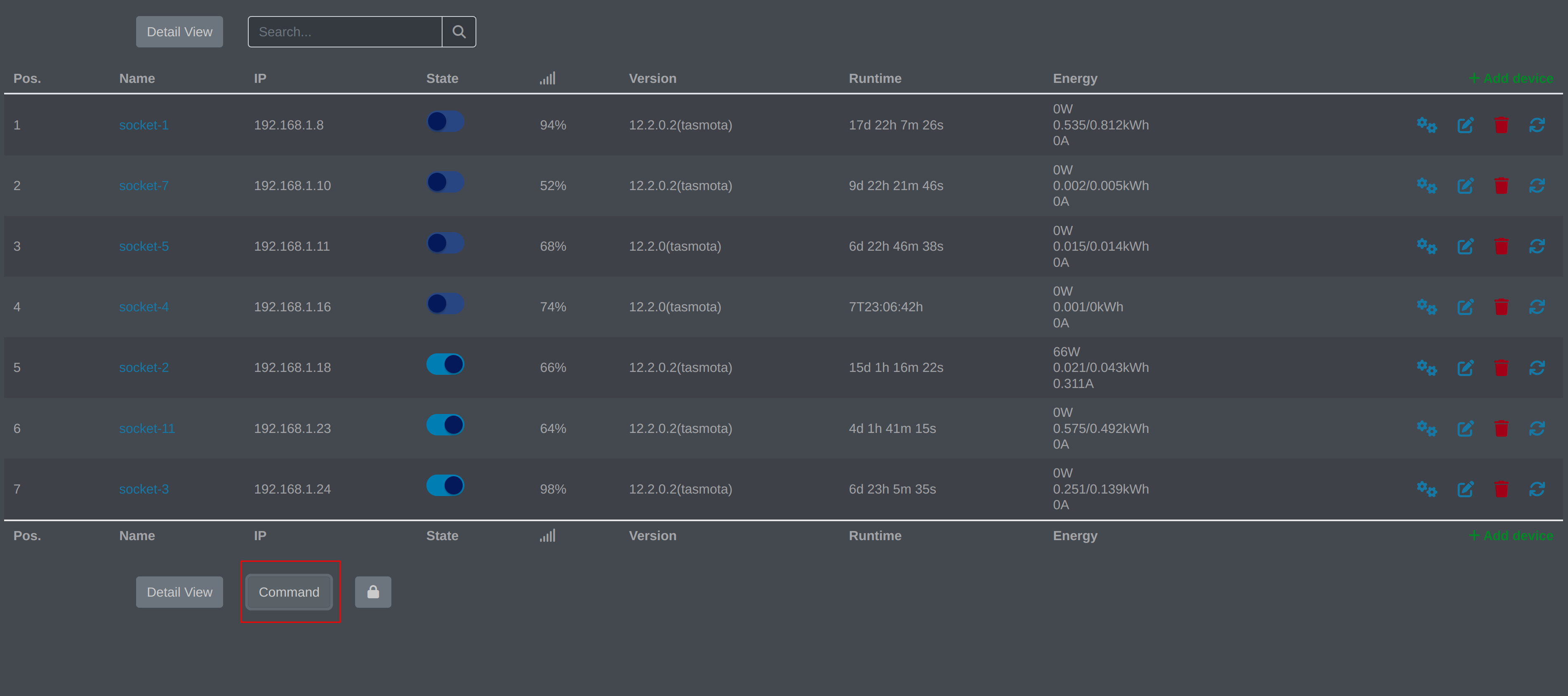 Send tasmota commands to all devices · Issue #714 · TasmoAdmin/TasmoAdmin · GitHub