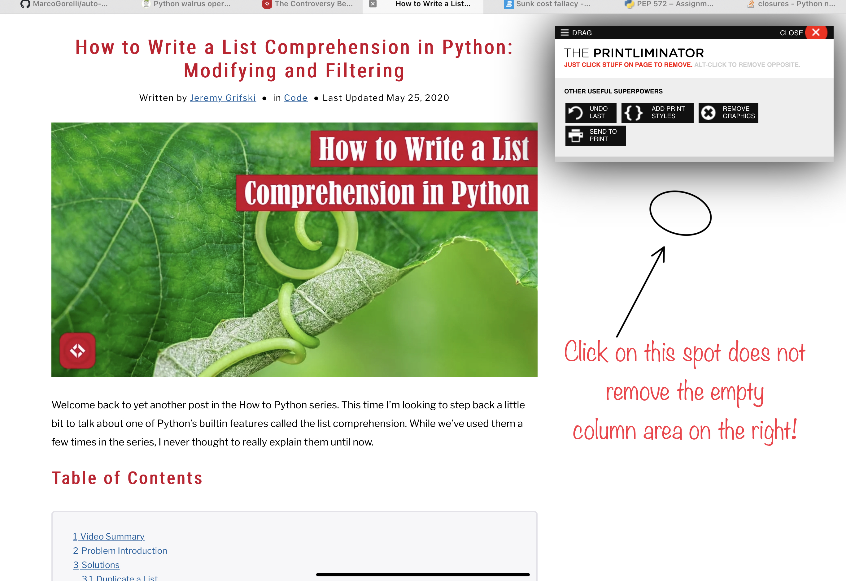 ISSUE Printliminator Fails To Remove Empty Columns margins bug